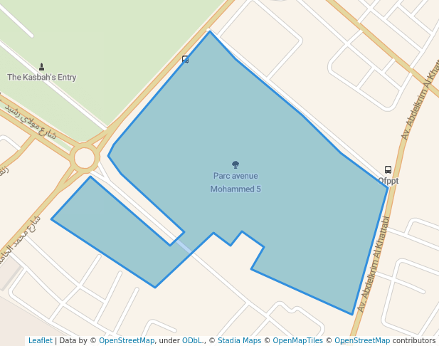 Parc avenue Mohammed 5 in Temara | Map and Routes