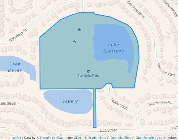 Demetree Park in Orlando | Map and Routes