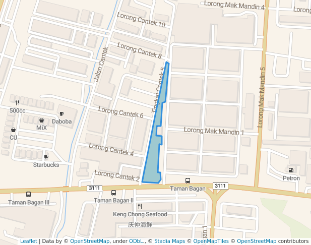 Taman Tugu Kota Demokrasi Bagan in Butterworth | Map and Routes
