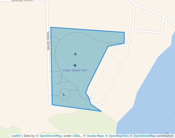 Yates Street Park in Railway Estate | Map and Routes