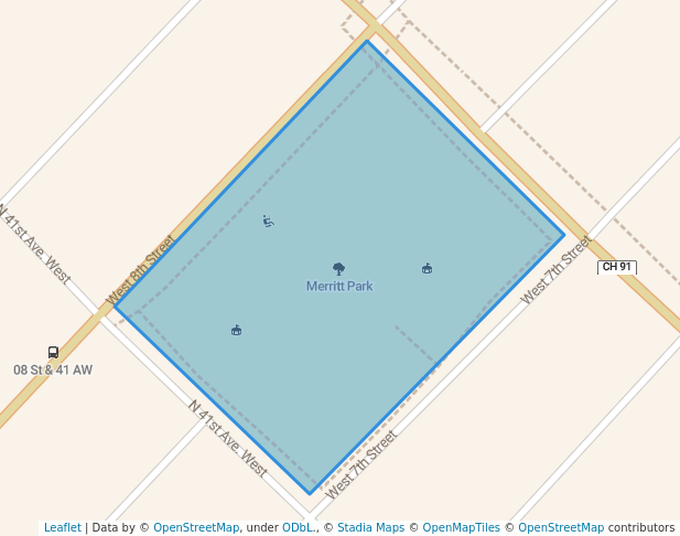 Merritt Park in Duluth | Map and Routes
