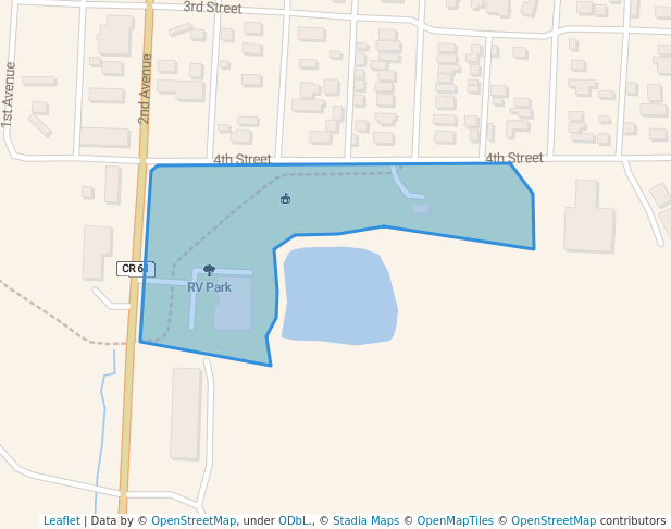 RV Park in Bovey | Map and Routes