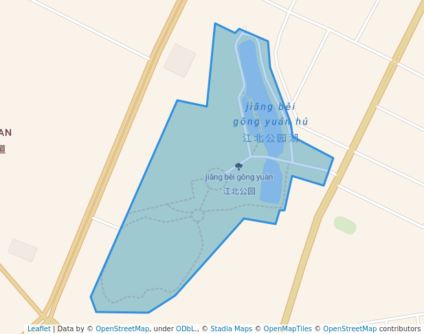 江北公园 in Ji Lin Shi | Map and Routes
