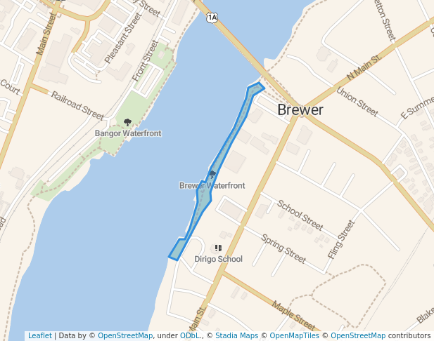 Brewer Waterfront in Brewer | Map and Routes