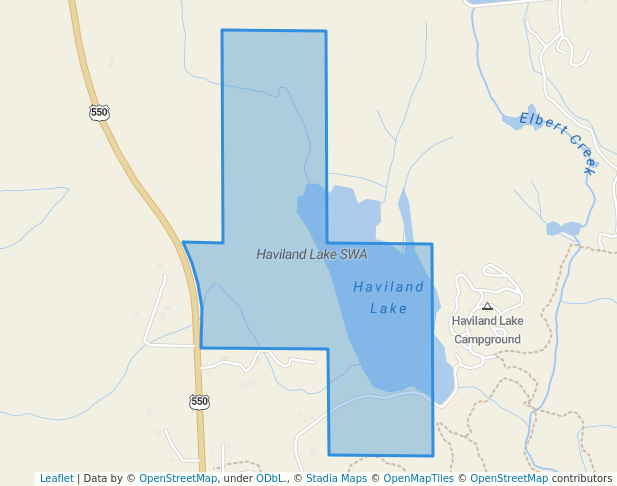 Haviland Lake SWA in Durango | Map and Routes