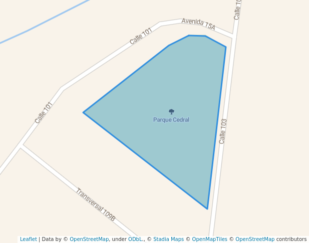 Parque Cedral in Sabanilla | Map and Routes