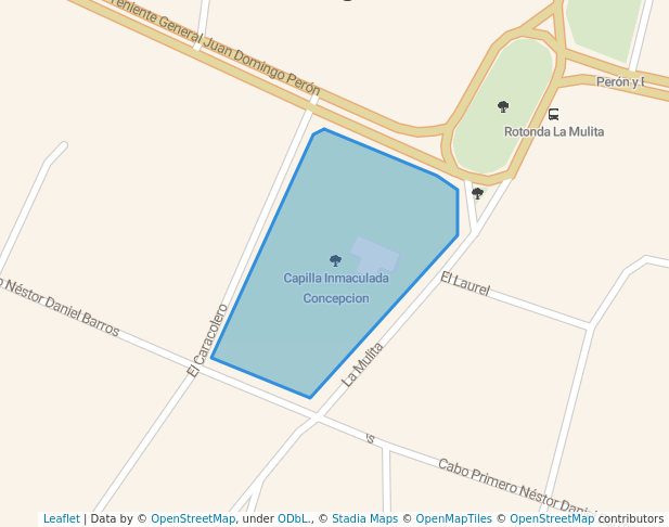 Capilla Inmaculada Concepcion in Ciudad Evita | Map and Routes