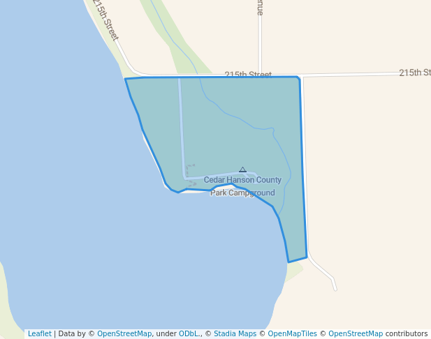 Cedar Hansen Park in Trimont | Map and Routes