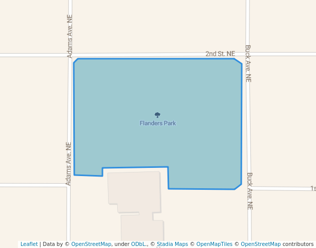 Flanders Park in Madelia | Map and Routes