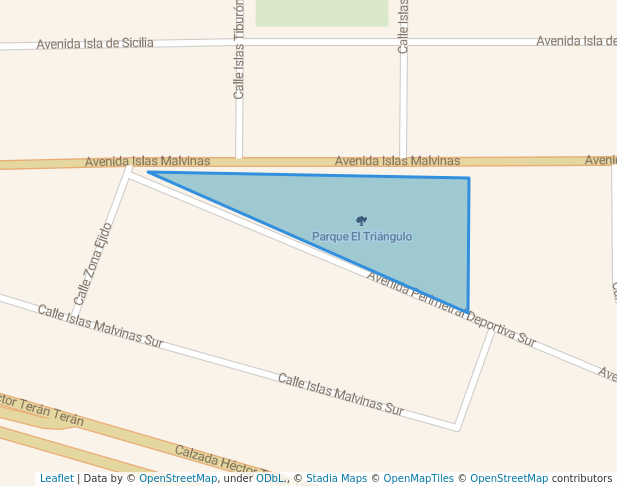 Parque El Triángulo in Mexicali | Map and Routes