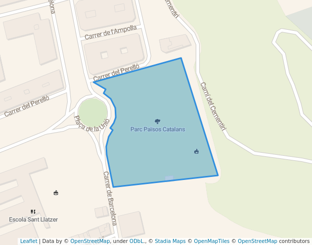 Parc Països Catalans in Tortosa | Map and Routes