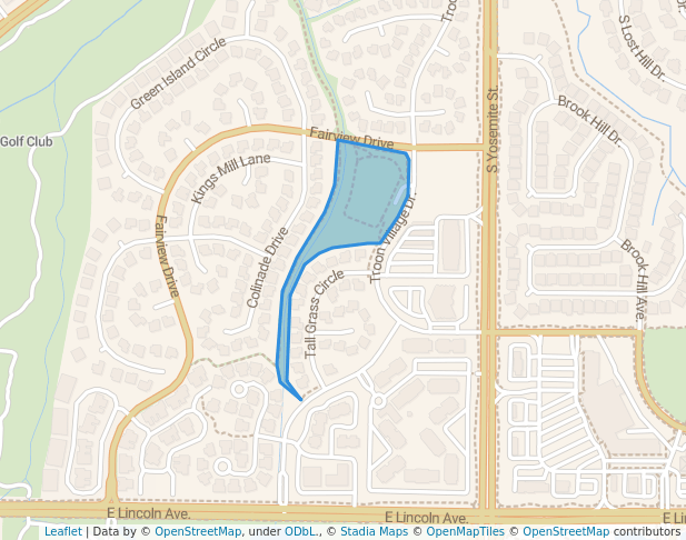 Fairways at Lone Tree in Lone Tree | Map and Routes