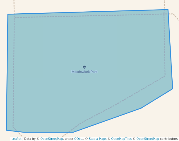 Meadowlark Park in Melrose | Map and Routes