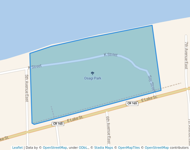 Osagi Park in Osakis | Map and Routes