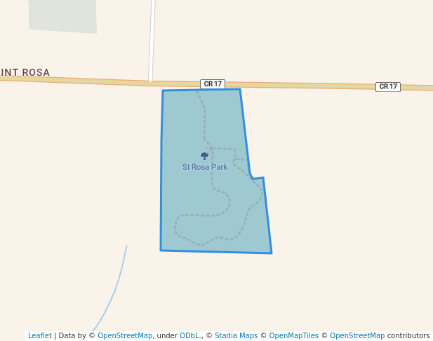 St Rosa Park in Saint Rosa | Map and Routes