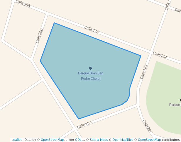 Parque Gran San Pedro Cholul in Cholul | Map and Routes