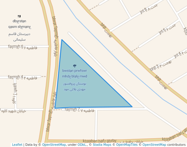 بوستان پروفسور مهدی بلالی مود in Birjand | Map and Routes