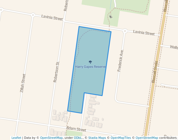 Harry Gapes Reserve in Merrylands | Map and Routes