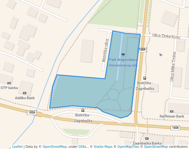 Park dragovoljaca Domovinskog rata in Sesvete | Map and Routes