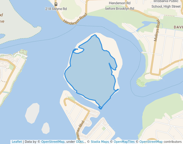 Rileys Island Nature Reserve in Central Coast | Map and Routes
