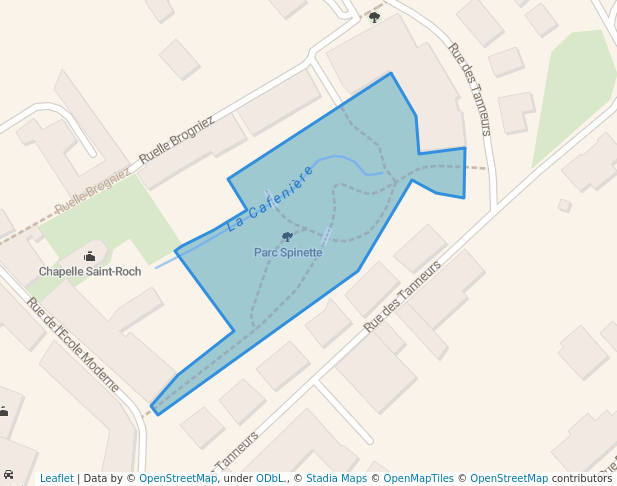 Parc Spinette in Soignies | Map and Routes