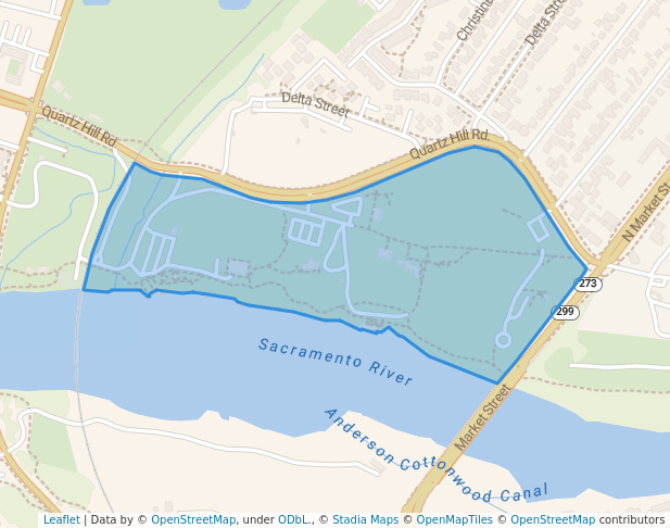 Caldwell Park in Redding | Map and Routes