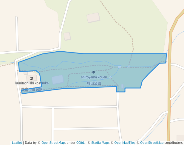 城山公園 in Kunitachi | Map and Routes