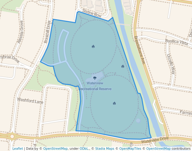 Waterview Recreational Reserve in Mernda | Map and Routes
