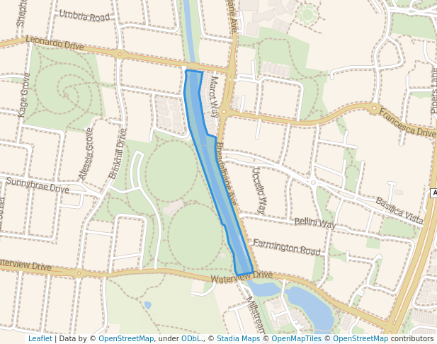 Simons Creek Linear Park North in Mernda | Map and Routes