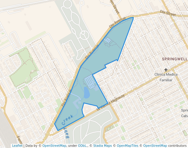 Patton Park in Detroit | Map and Routes