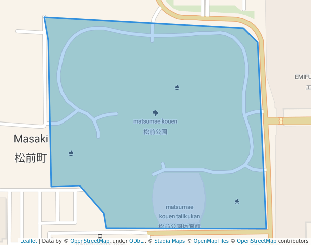 松前公園 in Masaki | Map and Routes