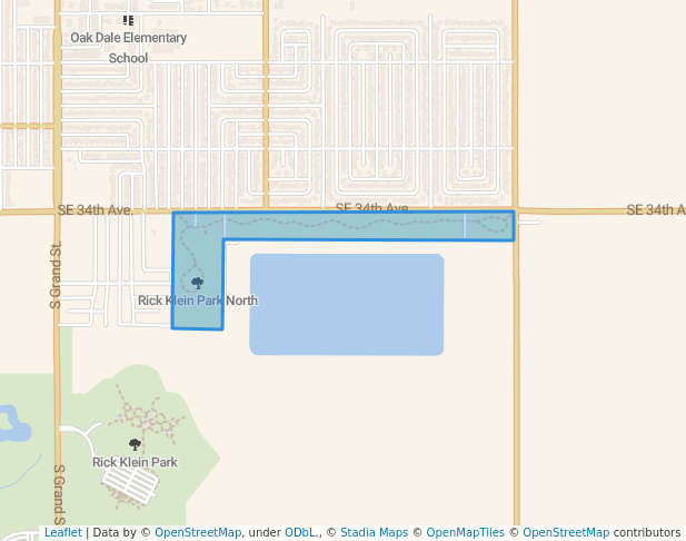 Rick Klein Park North in Amarillo | Map and Routes