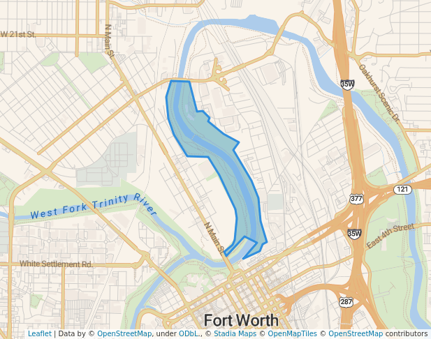 Trinity Trail Park in Fort Worth | Map and Routes