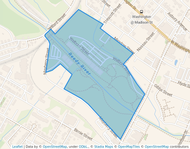 Unity Park in Greenville | Map and Routes