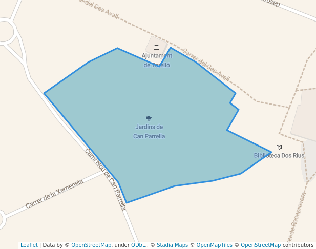 Jardins de Can Parrella in Torelló | Map and Routes