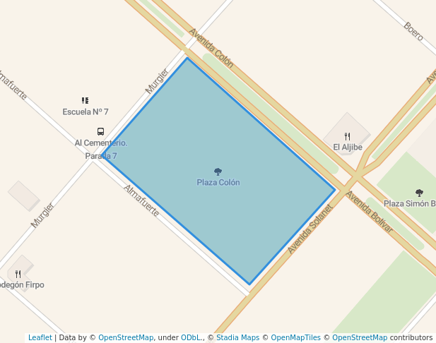 Plaza Colón in ALD | Map and Routes