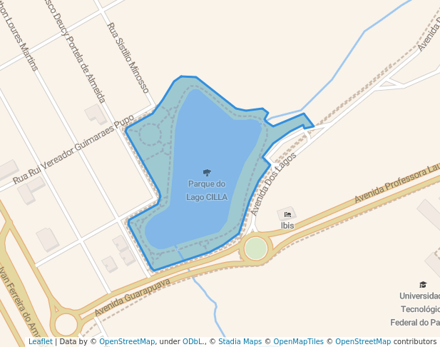 Parque do Lago CILLA in Guarapuava | Map and Routes