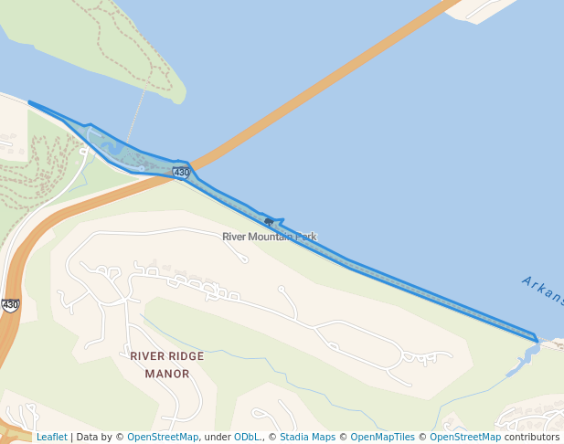 Two Rivers Park in Little Rock | Map and Routes