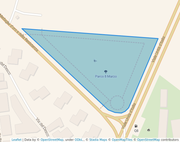 Parco 8 Marzo in Piombino | Map and Routes