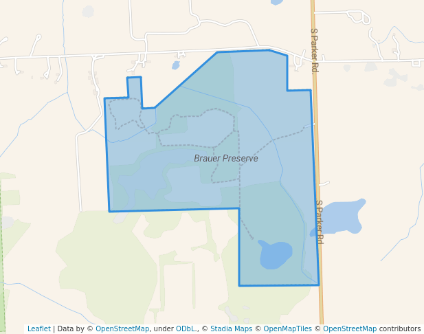 Brauer Preserve in Ann Arbor | Map and Routes