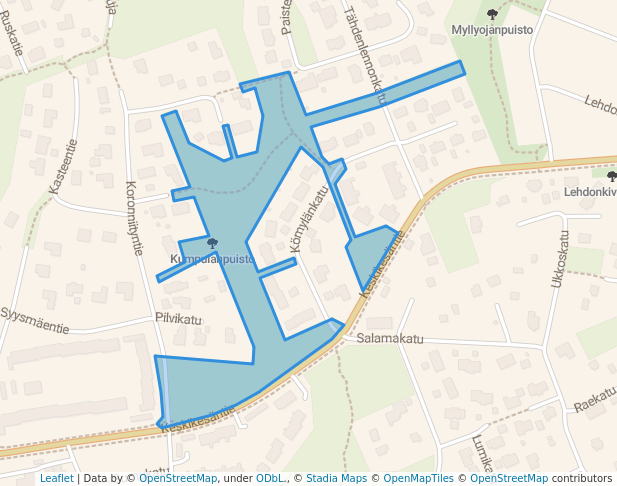 Kumpulanpuisto in Kaarina | Map and Routes