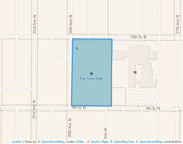 Pan Town Park in St. Cloud | Map and Routes