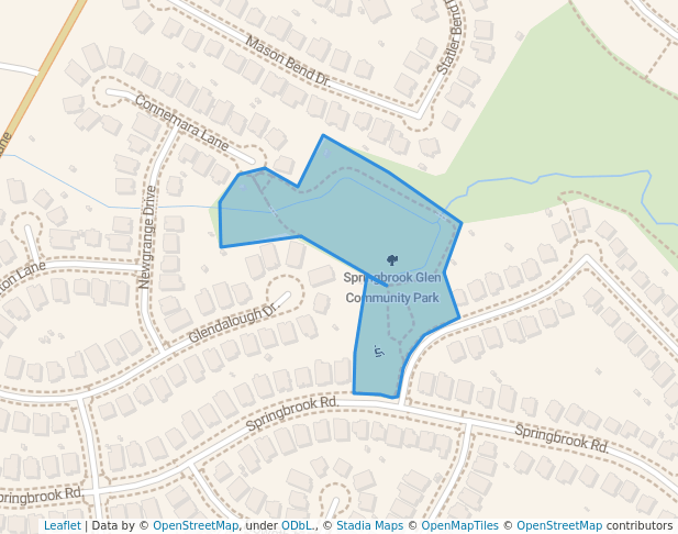 Springbrook Glen Community Park in Pflugerville | Map and Routes