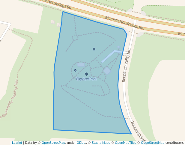 Skyview Park in Temecula | Map and Routes