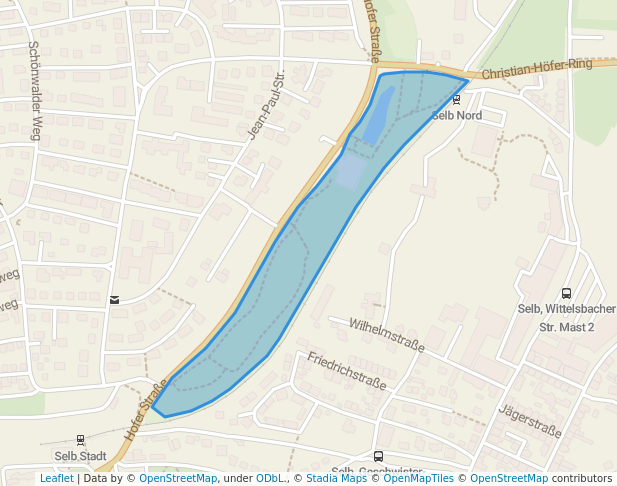 Rosenthal-Park in Selb | Map and Routes