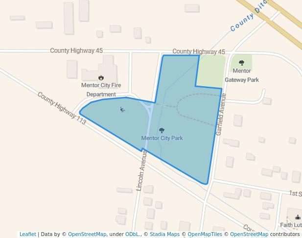 Mentor City Park in Mentor | Map and Routes