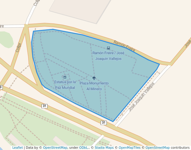 Plaza Monumento Al Minero in Copiapó | Map and Routes