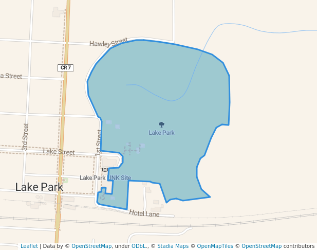 Lake Park in Lake Park | Map and Routes