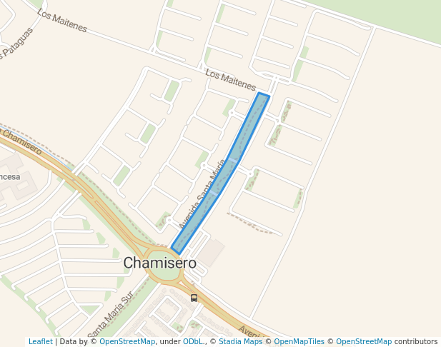 Parque Santa Maria Norte in Chacabuco | Map and Routes