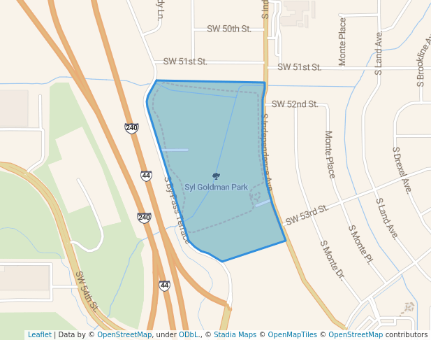 Syl Goldman Park in Oklahoma City | Map and Routes